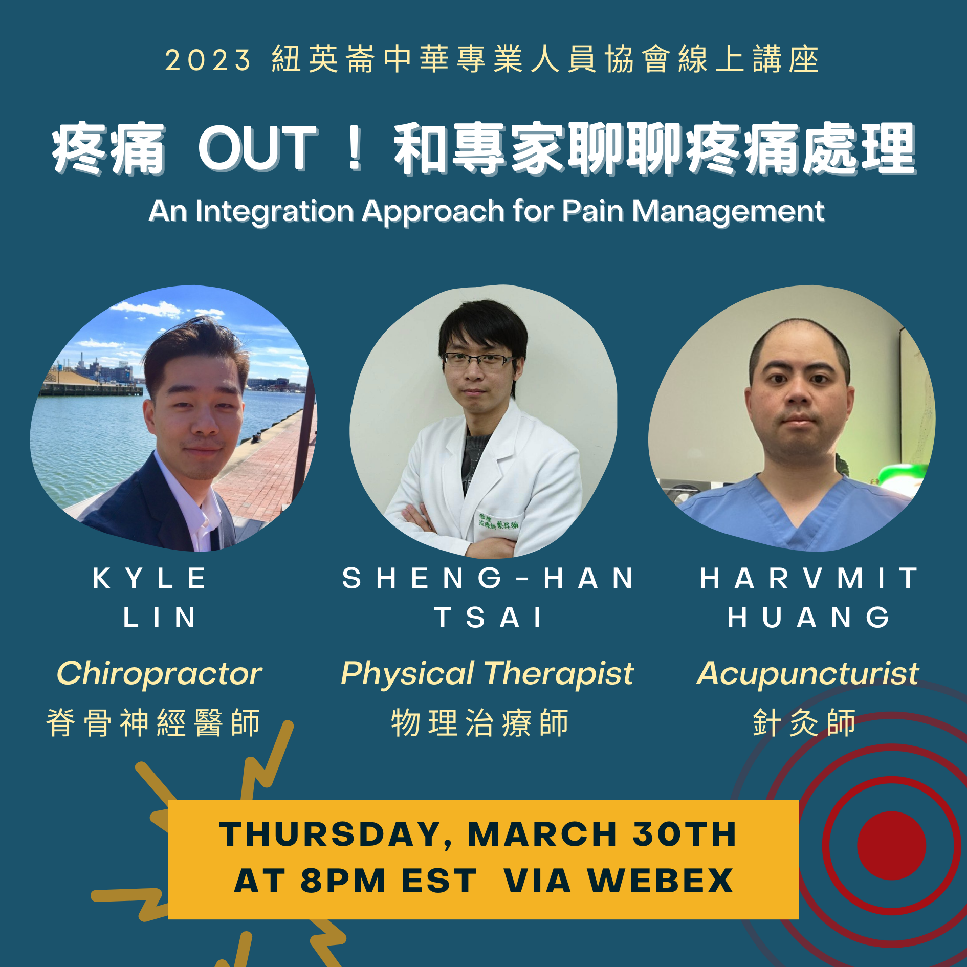 2023 三月專業人才講座: “疼痛 OUT ! 和專家聊聊疼痛處理” – NEACP